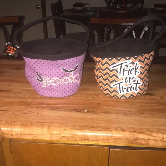 trick or treat | Other | Halloween Fabric Buckets | Poshmark